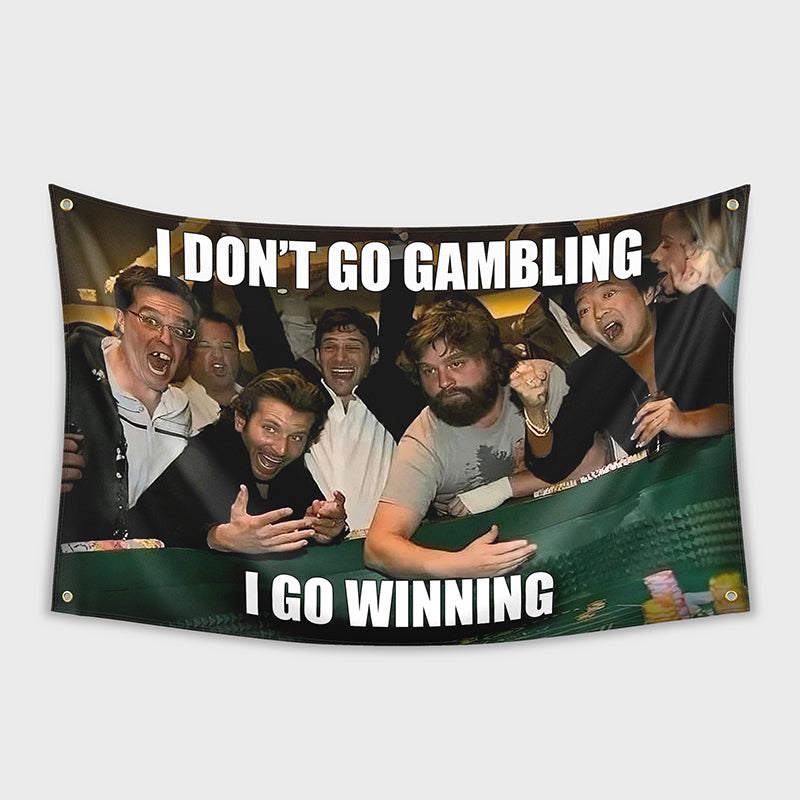 Hype Flags - I Don't Go Gambling, I Go Winning Tapestry – HypeFlags