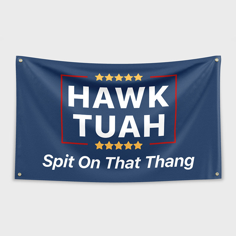 Hype Flags - Hawk Tuah Flag | Spit on That Thang Tapestry – HypeFlags