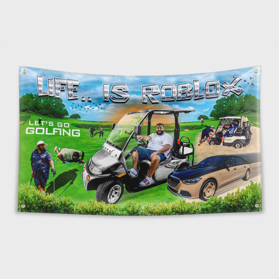 Hype Flags - Life Is Roblox Flag | DJ Khaled Meme Tapestry – HypeFlags