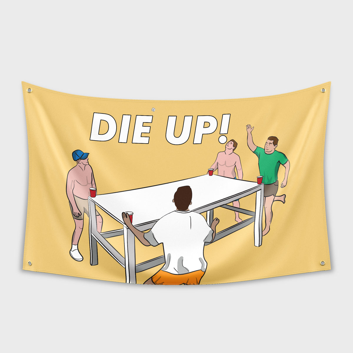 Hype Flags - Die Up Flag | Beer Dye Tapestry is Life College Frat ...