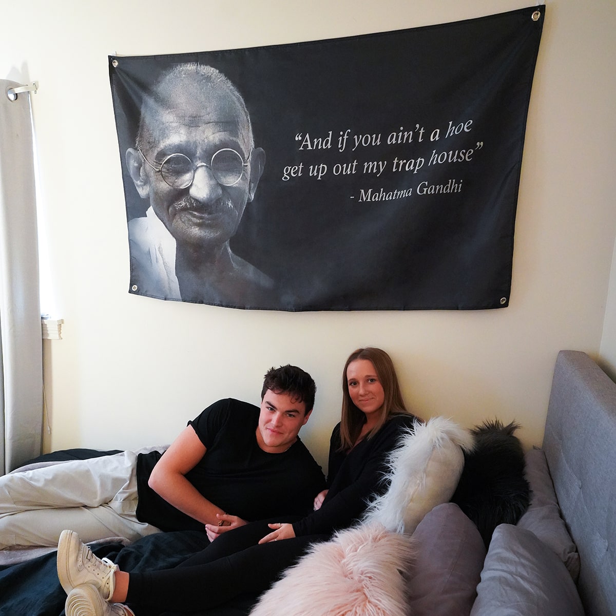 Hype Flags - Gandhi Quote Flag | Fake Quote Flag for College – HypeFlags